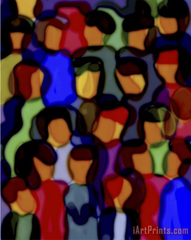 Diana Ong Fauve Figures painting - Fauve Figures print for sale