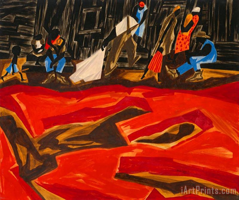 Jacob Lawrence Red Earth Georgia, 1947 painting - Red Earth Georgia ...