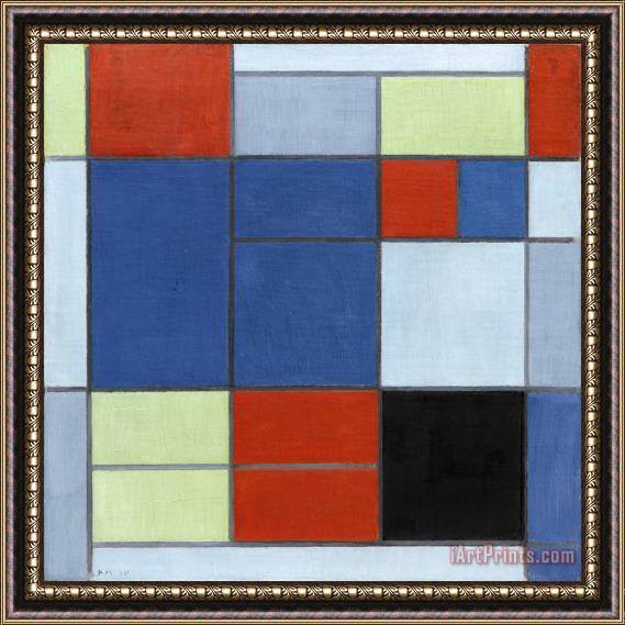 Piet Mondrian Composition C Framed Print for sale - iArtPrints.com